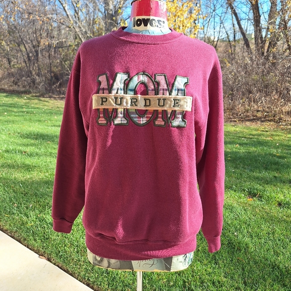 MV Sport | Tops | Vtg Mv Sport Usa Purdue Mom Crewneck Medium | Poshmark